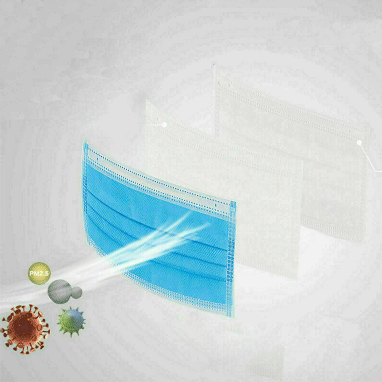 Maseczka jednorazowa 3 warstwowa JLHB op. 50szt | | Funtech.pl ...