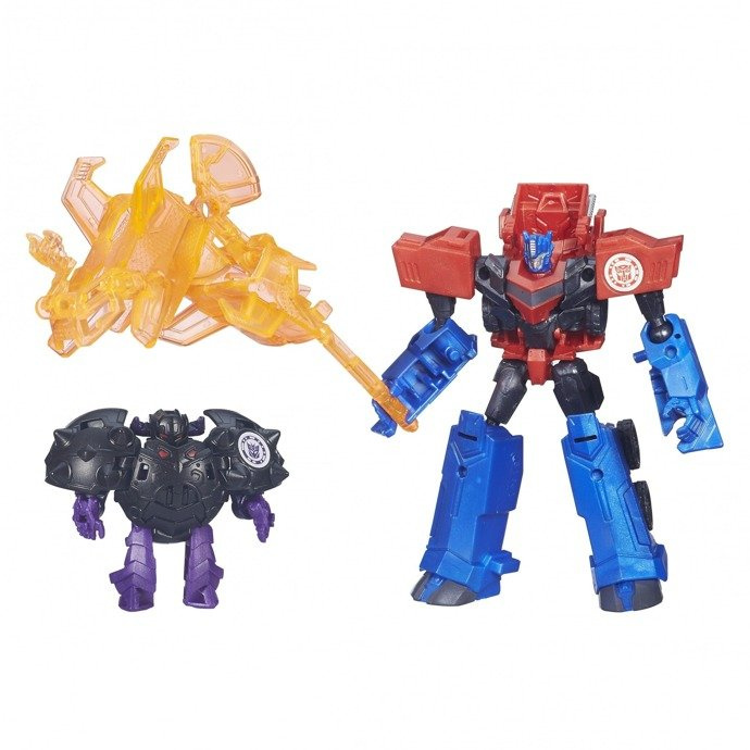 Hasbro Transformers B4714 Decepticon Hunter Optimus Prime vs Bludgeon ...