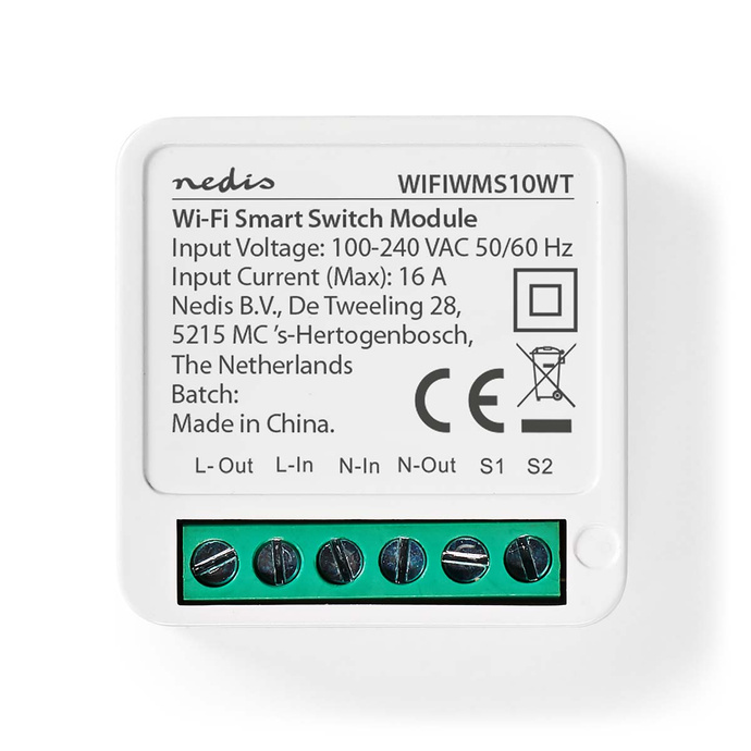 Inteligentny włącznik Nedis SmartLife WIFIWMS10WT Wi-Fi | Smart-Home ...