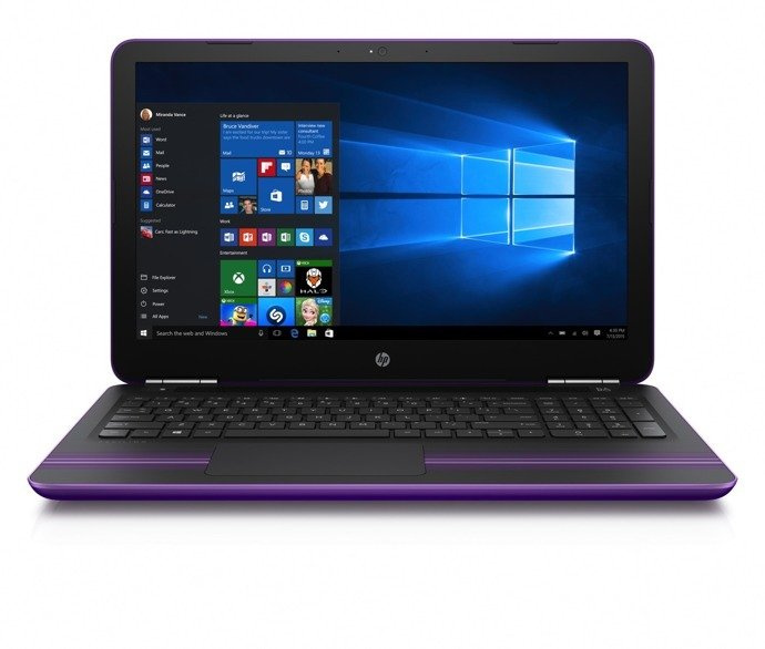 Laptop HP 17-X034 Pentium N3710/17.3"/8GB/2TB/DVD/BT/BLK/Win 10 Purple ...
