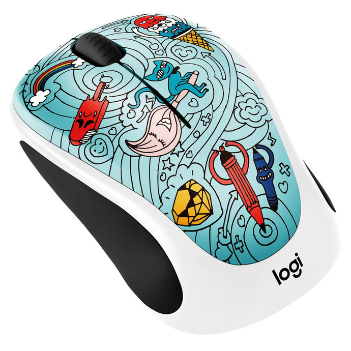 Mysz bezprzewodowa Logitech M238 Bae-Bee Blue | Urządzenia peryferyjne ...